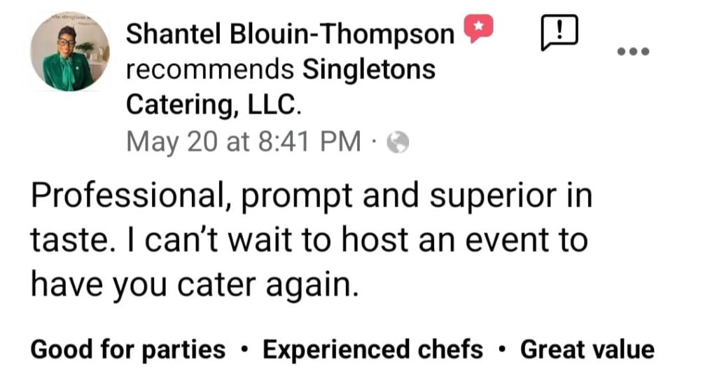 Singletons Catering