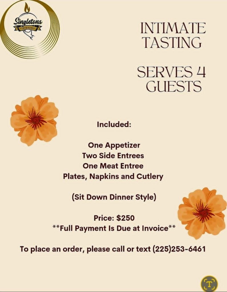 Exquisite Catering Services in Louisiana | Singletons Catering
